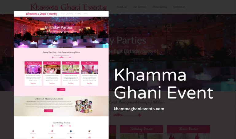Event Management Website Design, Events Website Design in India