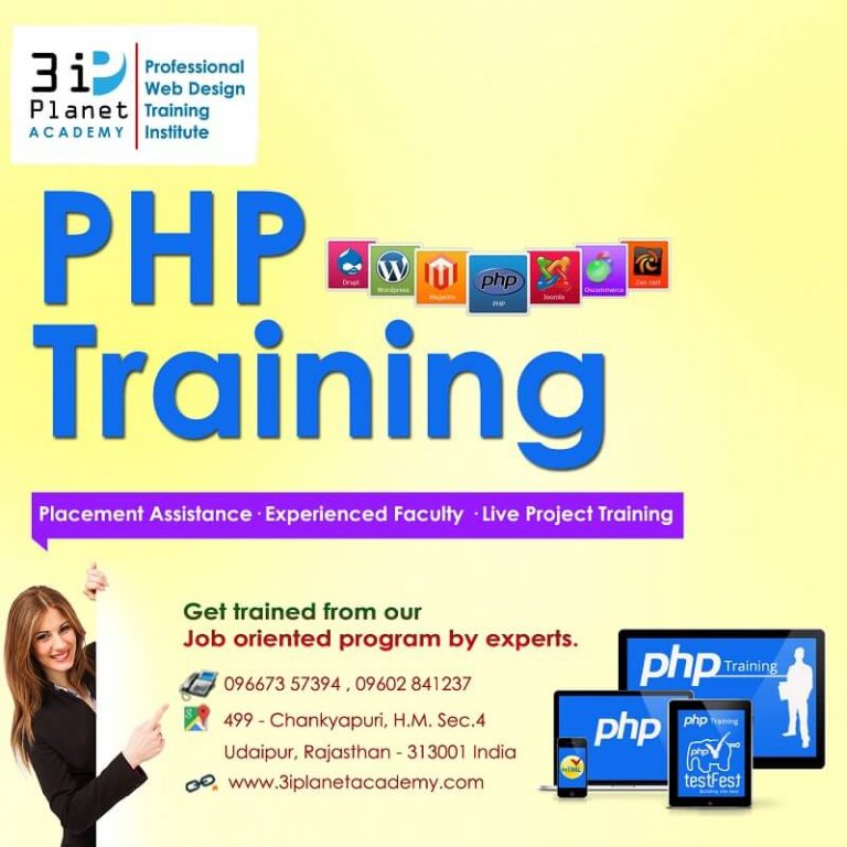 PHP Training in Udaipur, PHP, Core, Advance PHP, PHP Framework PHP Training in Udaipur, PHP, Core, Advance PHP, PHP Framework
